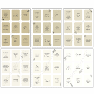 Printable Affirmation Cards BIG BUNDLE – Wild Simple Joy