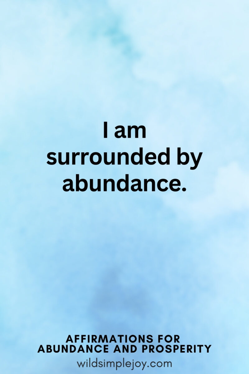48 Affirmations for Abundance and Prosperity – Wild Simple Joy