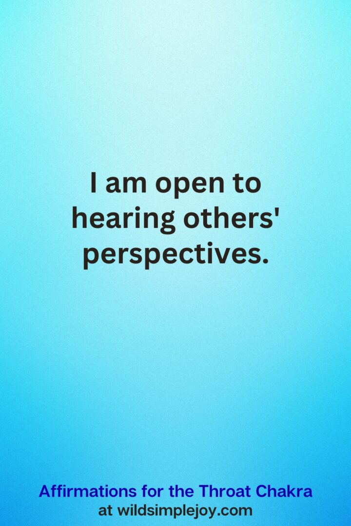 40 Throat Chakra Affirmations to Empower You To Speak Your Truth – Wild ...