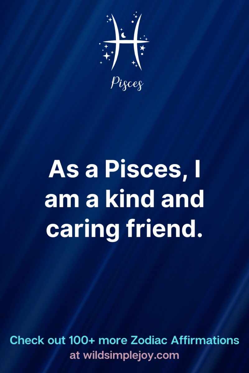 30 Positive Affirmations for Pisces to Release Self-Doubt! – Wild ...