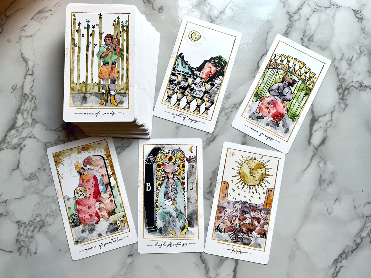 The Modern Hue Tarot Review - A Watercolor Rider-Waite – Wild Simple Joy
