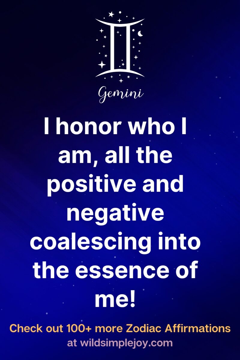 30 Positive Affirmations for Geminis to Merge the Two Sides – Wild ...