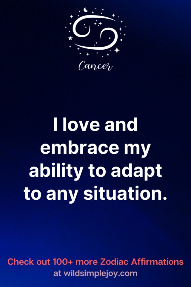 30 Affirmations for Cancers (Zodiac) for Balance and Grounding – Wild ...