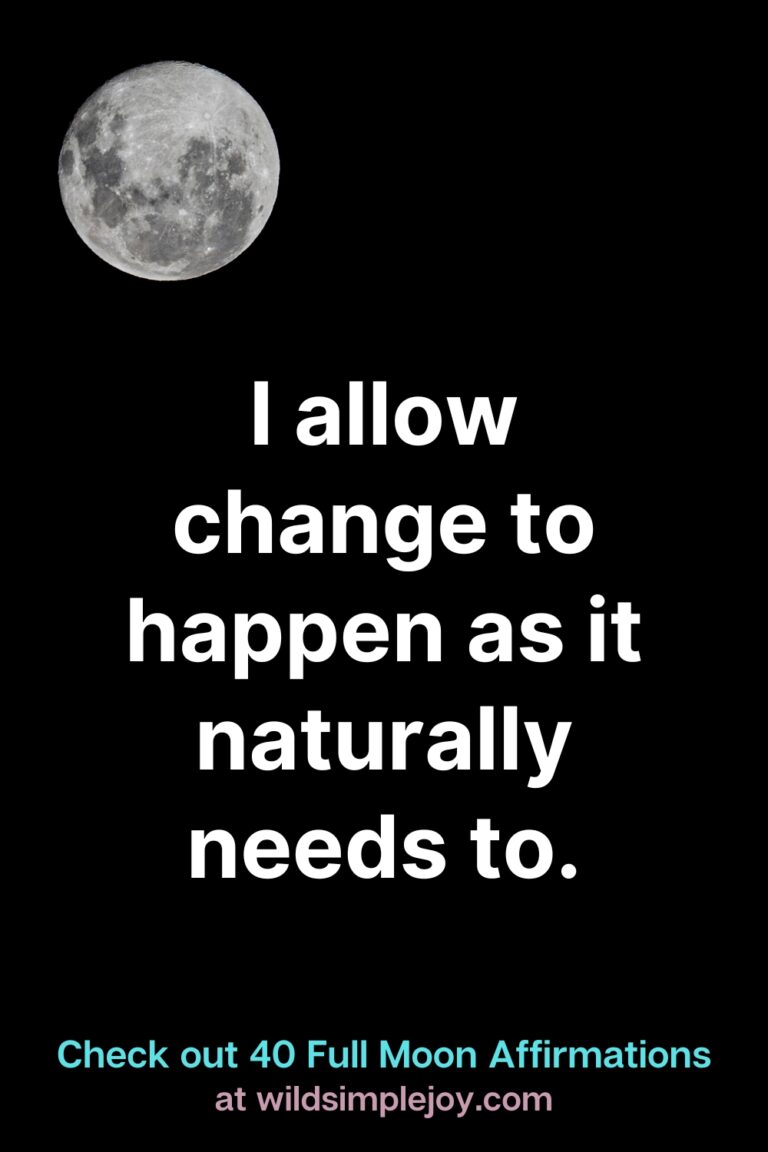 40 Full Moon Affirmations for Reflection and Manifestation – Wild ...