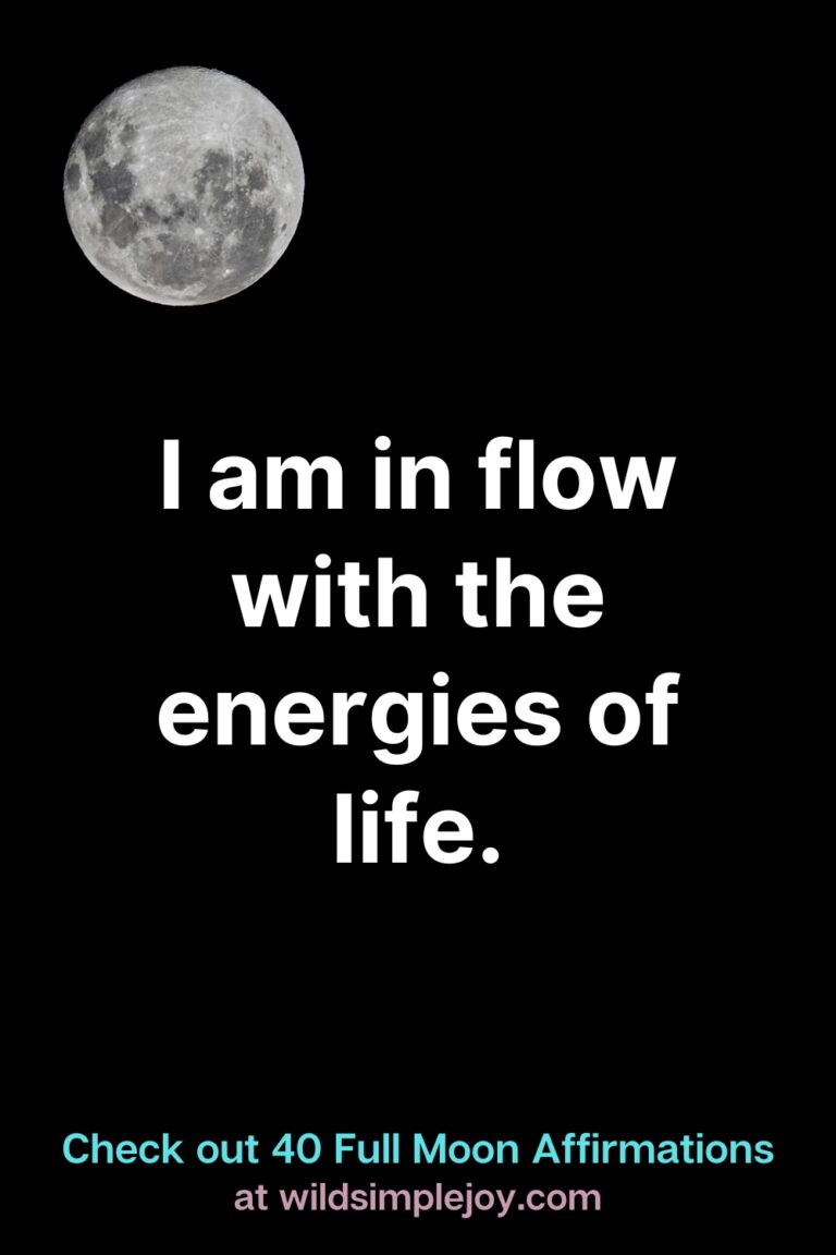 40 Full Moon Affirmations for Reflection and Manifestation – Wild ...