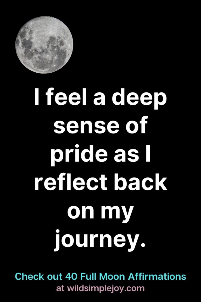 40 Full Moon Affirmations for Reflection and Manifestation – Wild ...