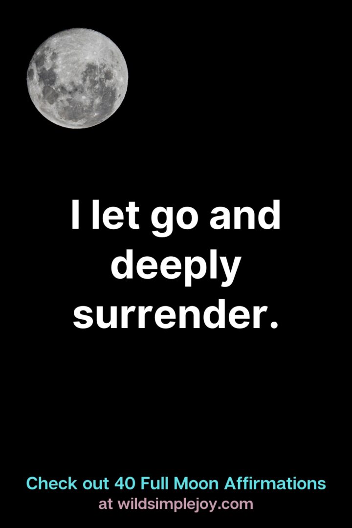 40 Full Moon Affirmations for Reflection and Manifestation – Wild ...