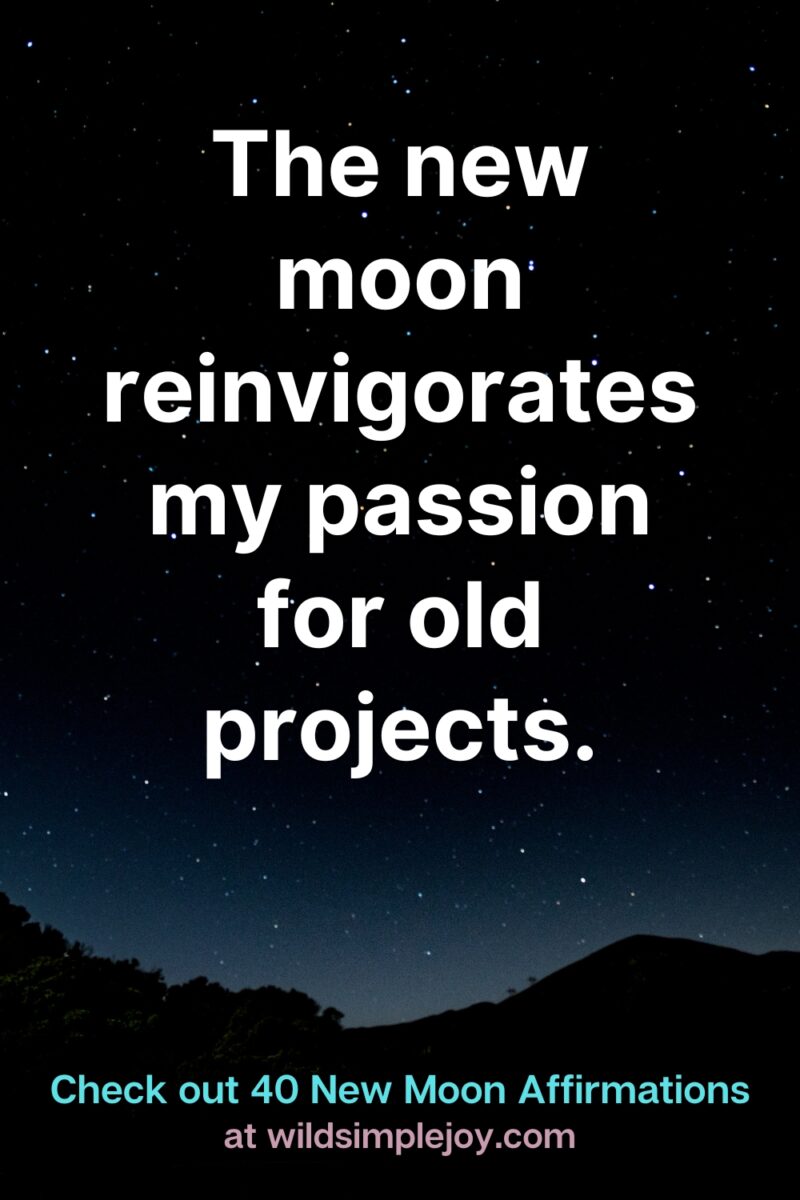 40 New Moon Affirmations for New Beginnings and Growth – Wild Simple Joy