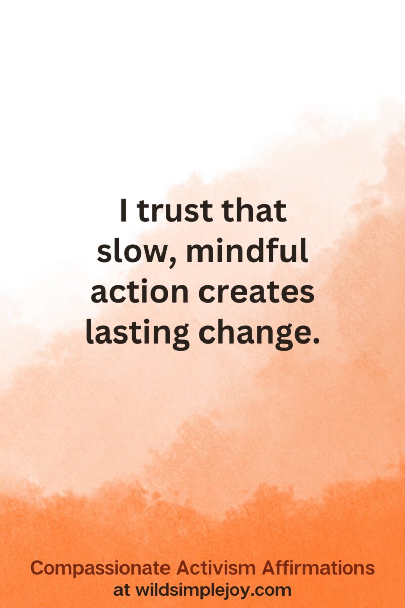 44 Affirmations for Activism with Compassion! – Wild Simple Joy
