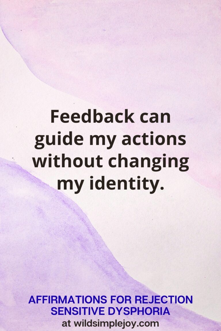45 Affirmations for Rejection Sensitive Dysphoria (For Kids and Adults ...